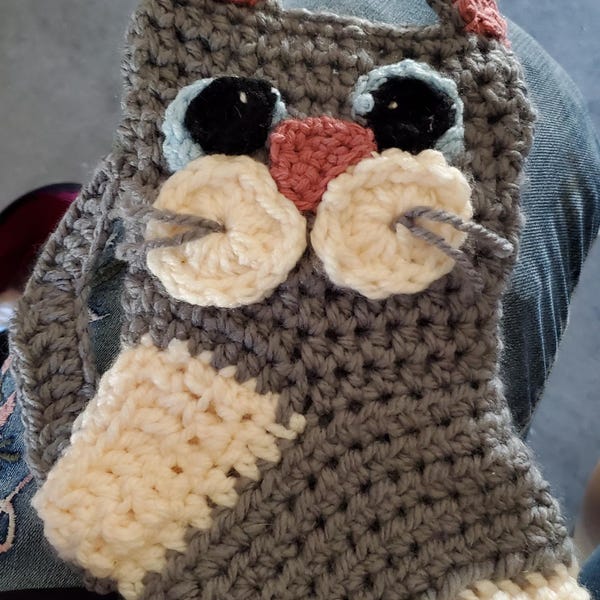 Crochet Pattern - INSTANT PDF DOWNLOAD - Crochet Stocking Pattern - Cat ...
