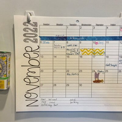 2024 Landscape Lined & Unlined Monthly Calendars 8.5x11 LANDSCAPE Jan ...