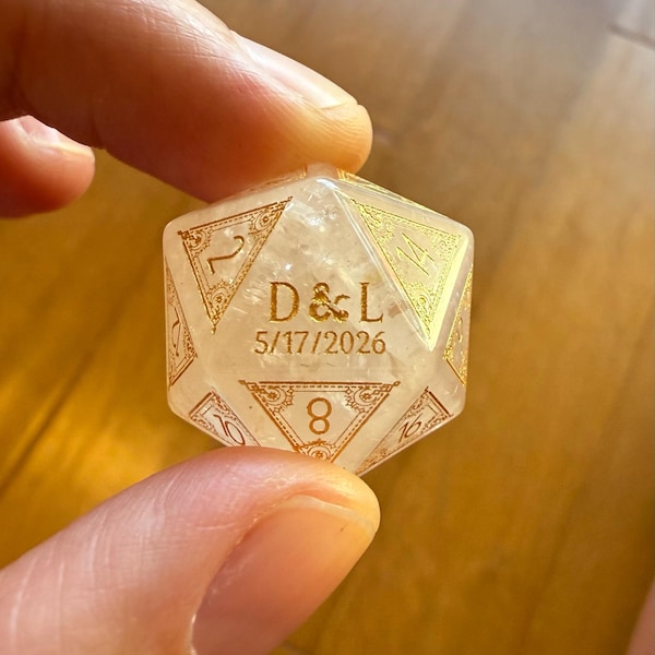 Custom Wedding Dice | Custom Dice D20 | Dungeons & Dragons | DND Dice ...