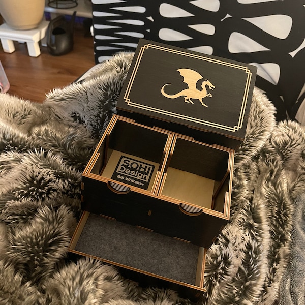 Magic Dragon 200 Card Deck and Dice Box - Etsy