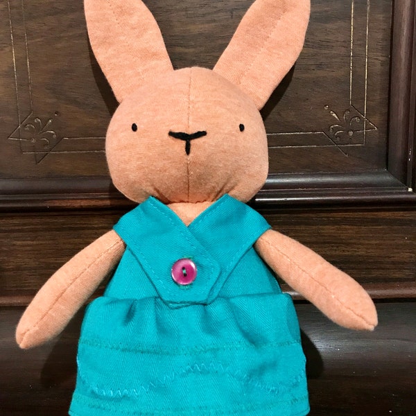Rabbit Sewing Pattern, Miniature Clothing, Softie Doll Pattern - Etsy