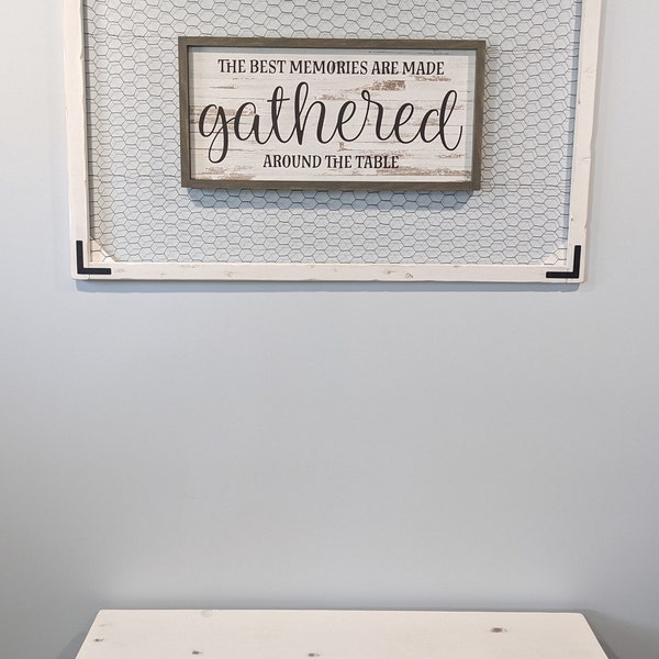 The Best Memories Are Made Gathered Around the Table — Large Dining ...