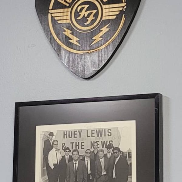 Music Room Decor, Band & Artist Sign, Wall Decor, Guitar Pick Sign ...