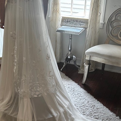 Classic Floral Veil Secret Garden Flower Wedding Veil - Etsy