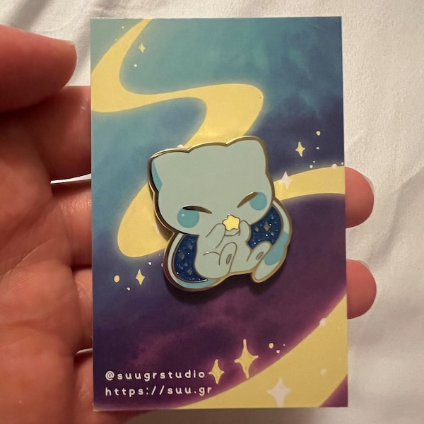 Playful Mew Hard Enamel Pins - Etsy