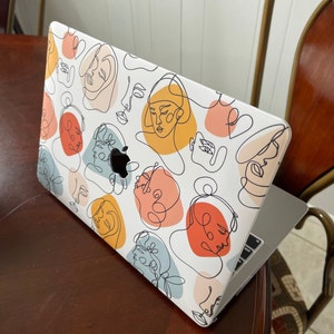Ladies Faces Hand Painting Hard Rubberized Laptop Modern Patel - Etsy ...