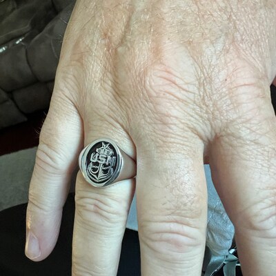 Premium USCG Senior Chief Signet Ring - Etsy