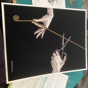 Thread of Life Ancient Greek Mythology Art Print Hand - Etsy