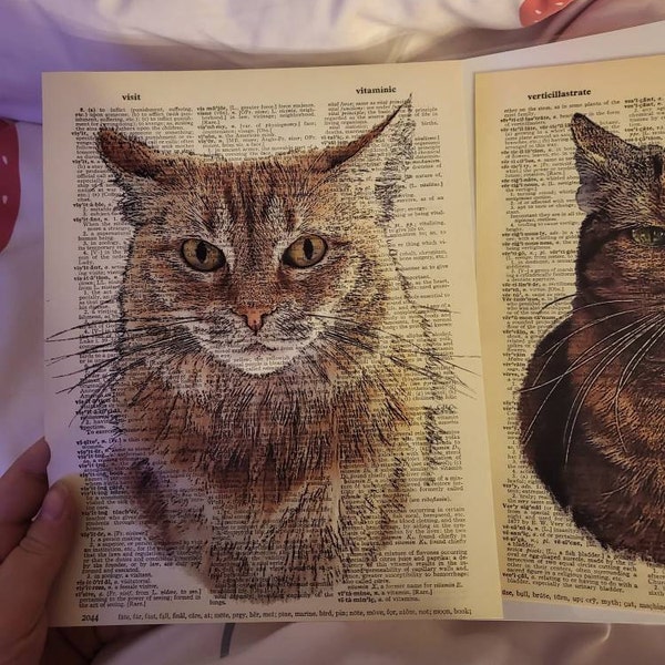 Roses and Books Art Print. Upcycled Vintage Book Page Art Print. Print ...