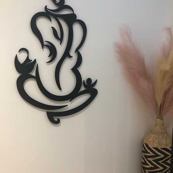 Ganesha Metal Wall Art, Abstract Metal Wall, Metal Wall Hanging Art ...