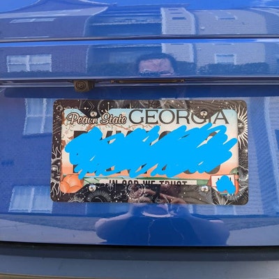 Celestial Pattern Sun and Moon License Plate Frame, Monogrammed License ...