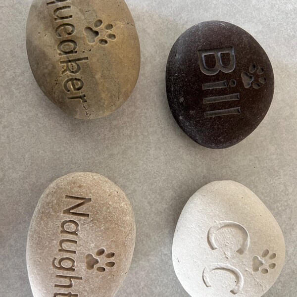 Personalized Engraved Name Rock Gift Custom Name Pebble Stones - Etsy