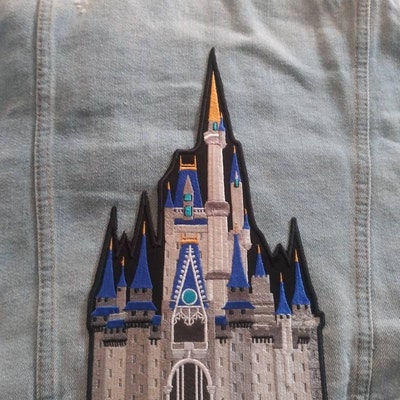 Castle Iron on Patch, Large Embroidered Castle - Etsy
