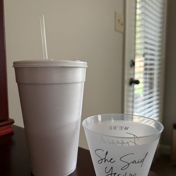 Personalized Wedding Cups Frost Flex Cups, Customizable for Couples ...