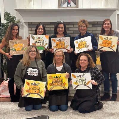 Valentine's Day DIY Paint Party Adult Painting pre-drawn Art Party ...