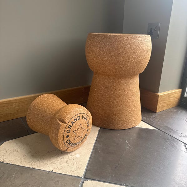 XL Champagne Cork Wire Cage Stool/side Table, 25% OFF - Etsy