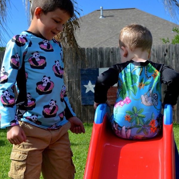 Hang Ten Rash Guard: Rash Guard Sewing Pattern, Swim Shirt Sewing ...