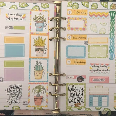 In the Lab Standard Vertical Stickers Cartoon Planner - Etsy