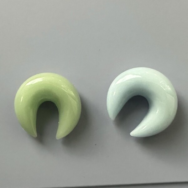 1 Pair (2 Pieces) Solid Pink Pinchers Spirals Glass - Etsy