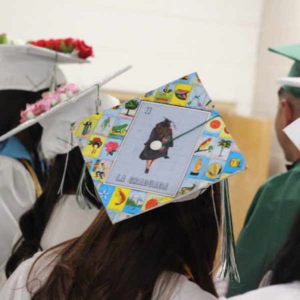 El Graduado Loteria Card Graduation Cap Topper With Background 2024 PNG ...