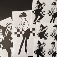 Vinyl Stickers Mods Scooter Boy Target Scootering Vespa Laptop Wall ...