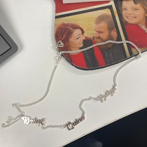 Multiple Name Necklace With Curb Chain by Caitlynminimalist Friendship ...