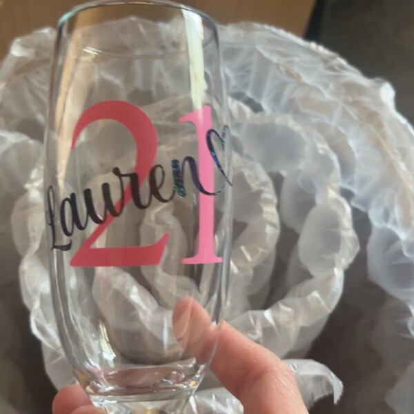 Personalised Birthday Prosecco Champagne Glass With Gift Box Present ...