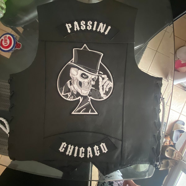 Custom Embroidered Top and Bottom Rocker Set MC Biker Patch 6"-17 ...