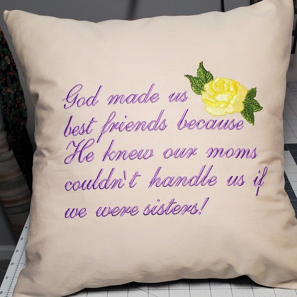 Best Friends - Machine Embroidery Design - Etsy