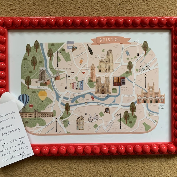 Brighton Map, Illustrated Map of Brighton, Brighton Poster, Brighton ...