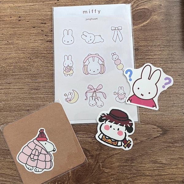 Bunny Rabbit Sticker Sheet - for Bullet Journal, Bujo, Planner ...