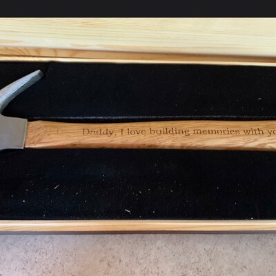 Engraved Personalized Hammer With Wood Box Customized Father of Bride ...