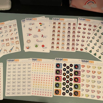 Sick Day Planner Sticker Tissue Box Icon Stickers Rest and Self Care ...