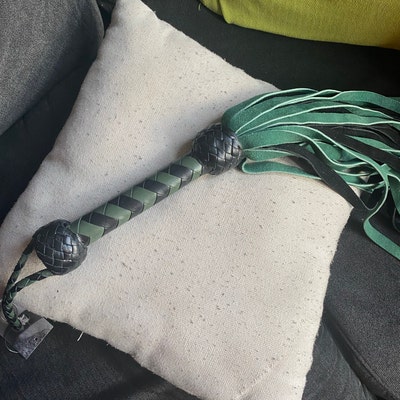 Chain Flogger With Leather Handle, Metal Flogger for Sensation Play ...