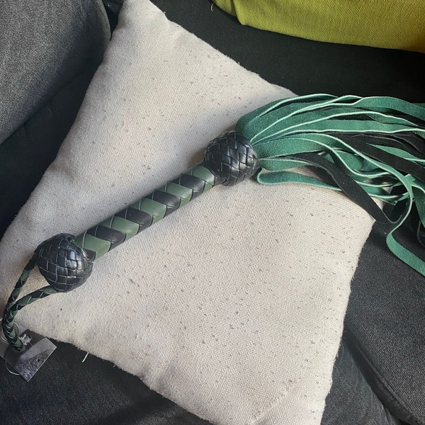 Chain Flogger With Leather Handle, Metal Flogger for Sensation Play ...