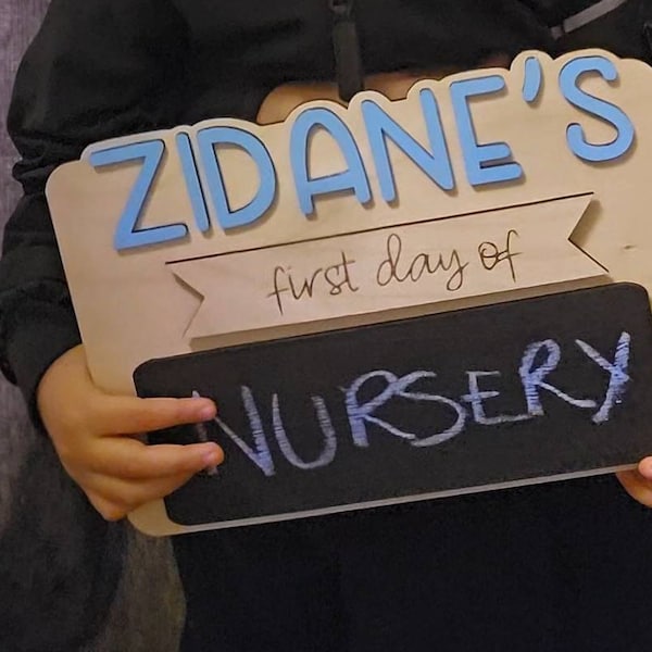 Personalised Last Day of Nursery, Reception, School Keepsake Wooden ...