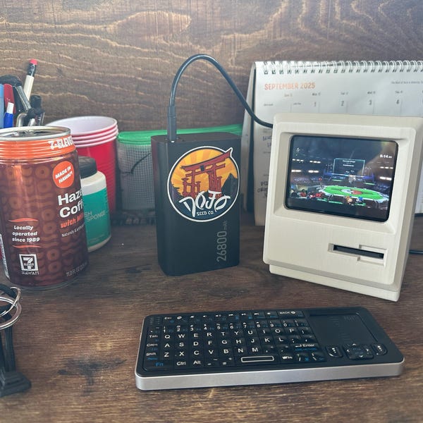 Macintosh Mini Cute 5, 40% Scale Macintosh Case Computer System 3D ...