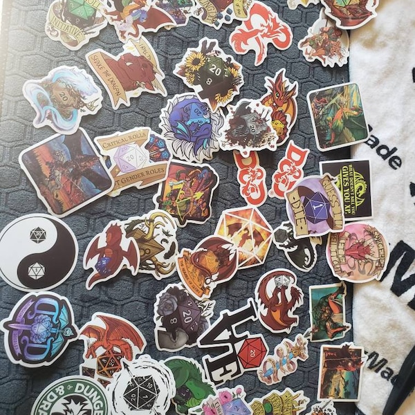 D&D Vinyl Stickers, Dungeons-dragons Game Random Pack, 10-100 Pcs ...