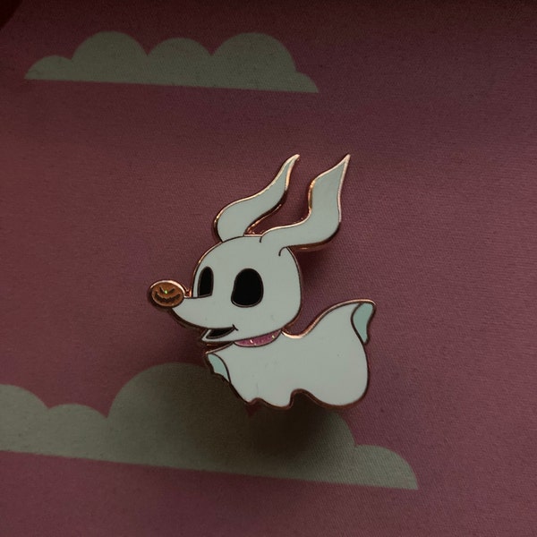 Zero the Ghost Dog Pin - Etsy