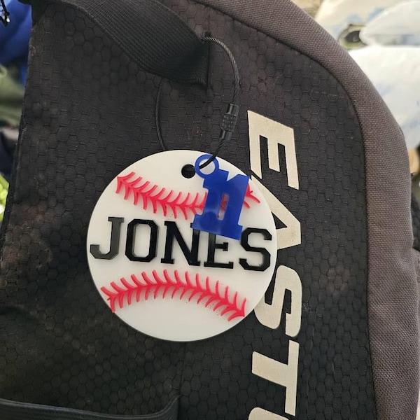 Baseball Bag Name Tags | Sport Keychains | Personalized Sports Keychain ...
