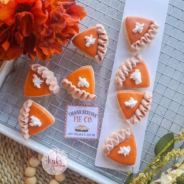 Instant Download Thanksgiving Mini Pies Cookie Box Label Printable ...