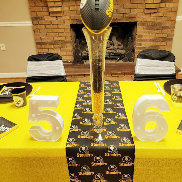 Pittsburgh Steelers 100% Cotton Table Runner / Home Dining Table Décor ...
