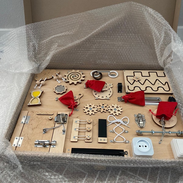 Busy Board, SUPER LARGE With Lights for Wall / Big Busy Board for ...