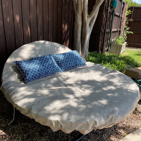 Oval Daybed Replacement Cover: Outdoor Sunbed Fitted Cover - Etsy
