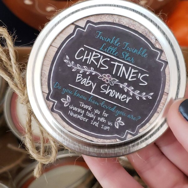 Chalkboard Farmhouse Circle Label. Round Product Label Template. Edit ...