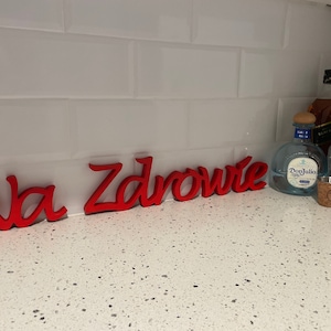 Rustic Wood Sign Na Zdrowie Cheers in Polish Restaurant | Etsy
