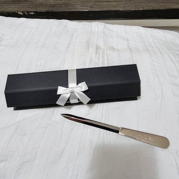 Personalized Silver Letter Opener, Engraved Letter Opener Monogrammed ...