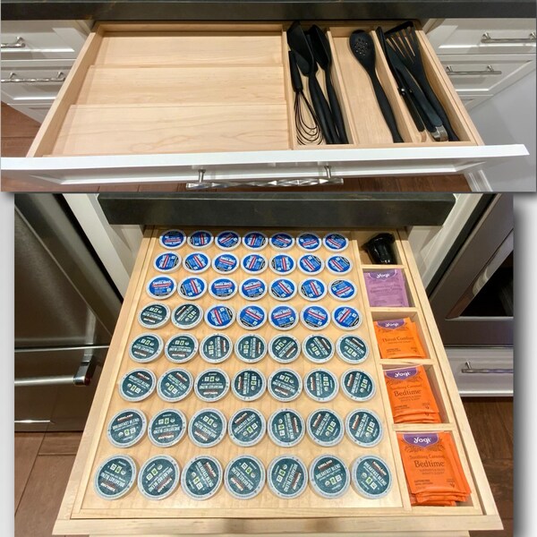 Custom Kitchen Drawer Organizer for Utensils - Organizer for Silverware ...