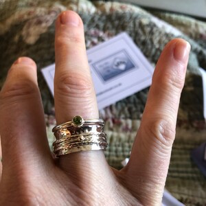 Set of 4 Silver Stack Rings - Etsy