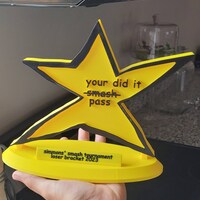 Congrations U Dun It Trophy - Etsy